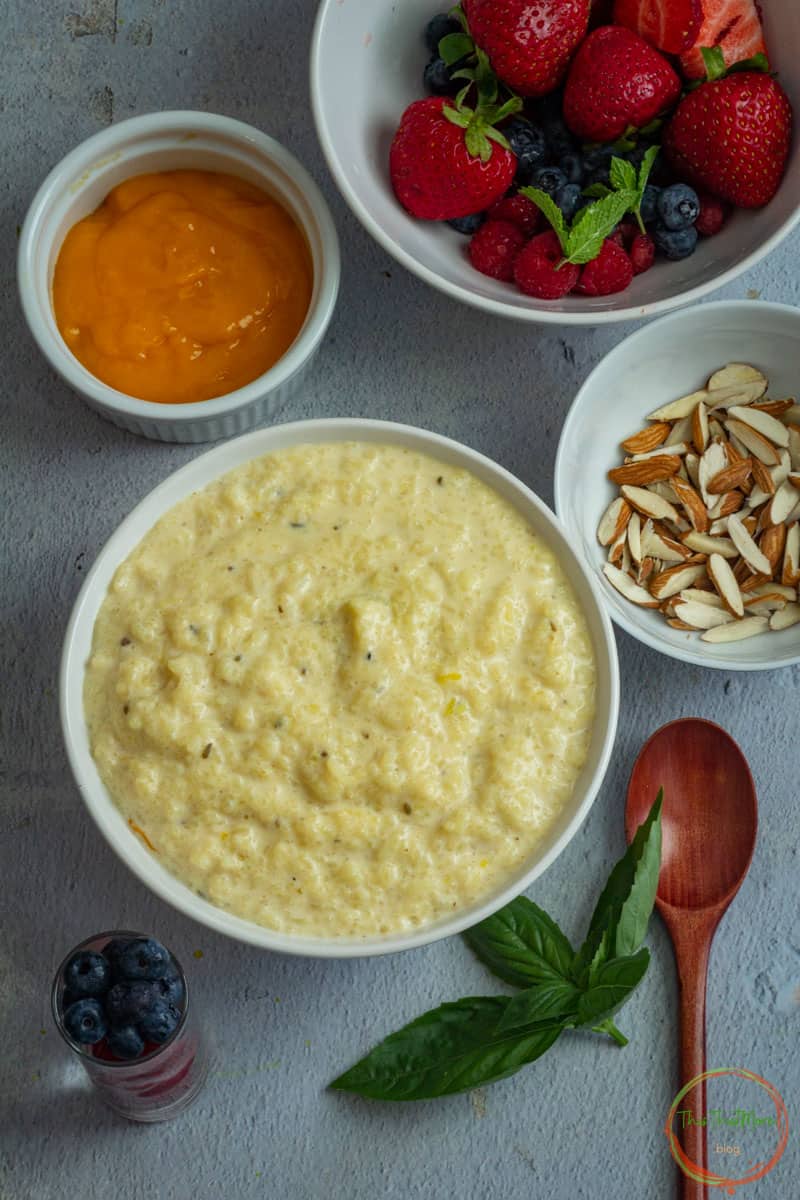 Mango Rice Pudding | This That More | Indian Dessert